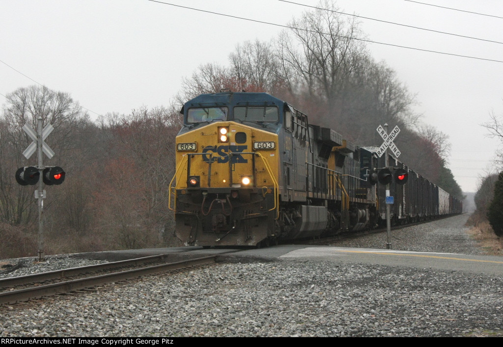 CSX 603 and train D732